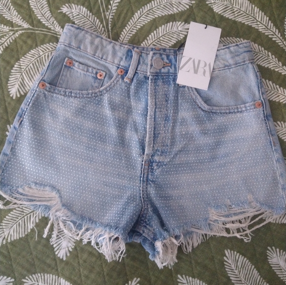 Zara | Shorts | Zara Light Blue Denim Shorts | Poshmark